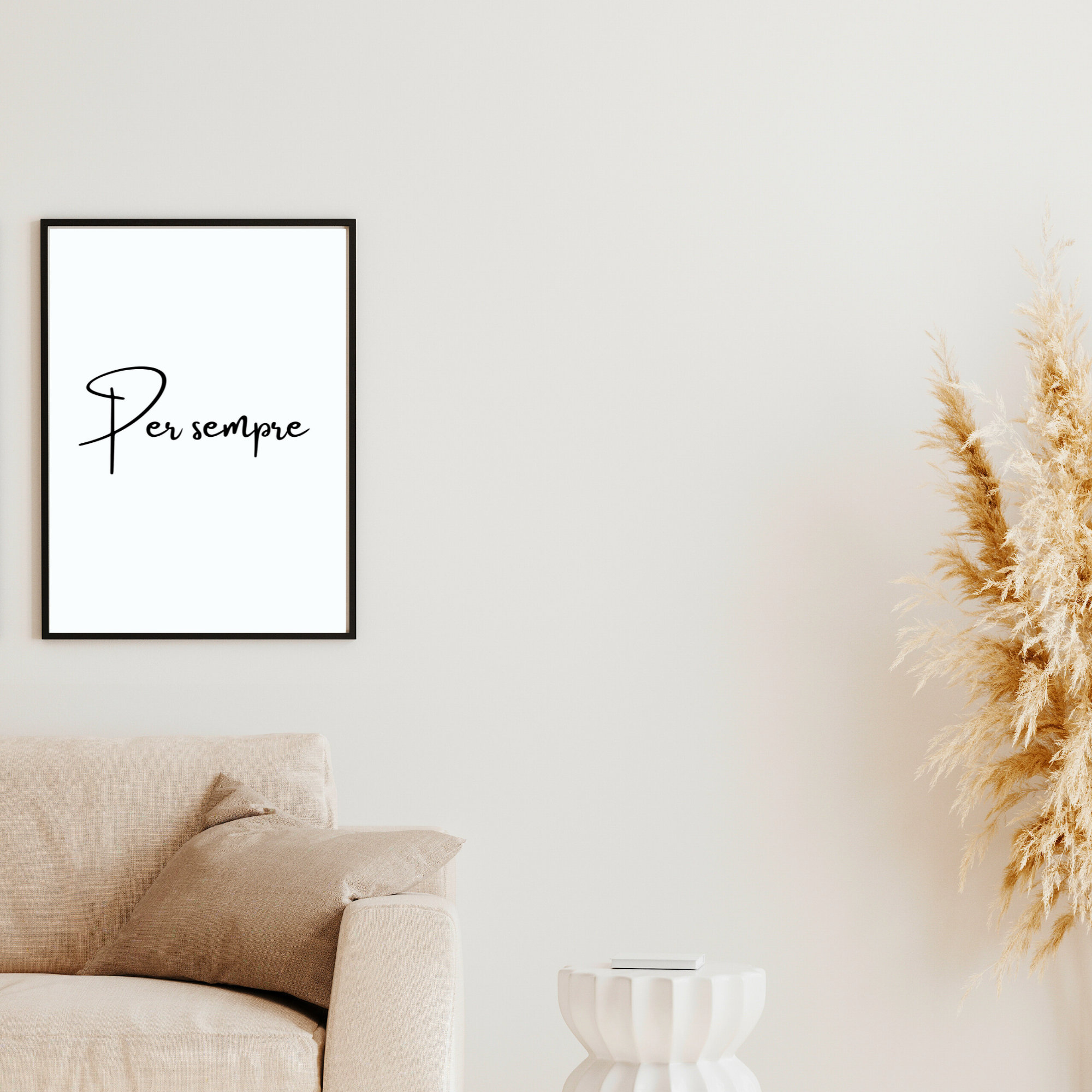 Per Sempre, Italian Word, Poem, Digital Poetry, Art Quote, Quote Sign ...