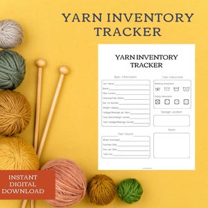Yarn Inventory Tracker - Etsy