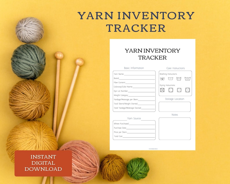 Yarn Inventory Tracker - Etsy