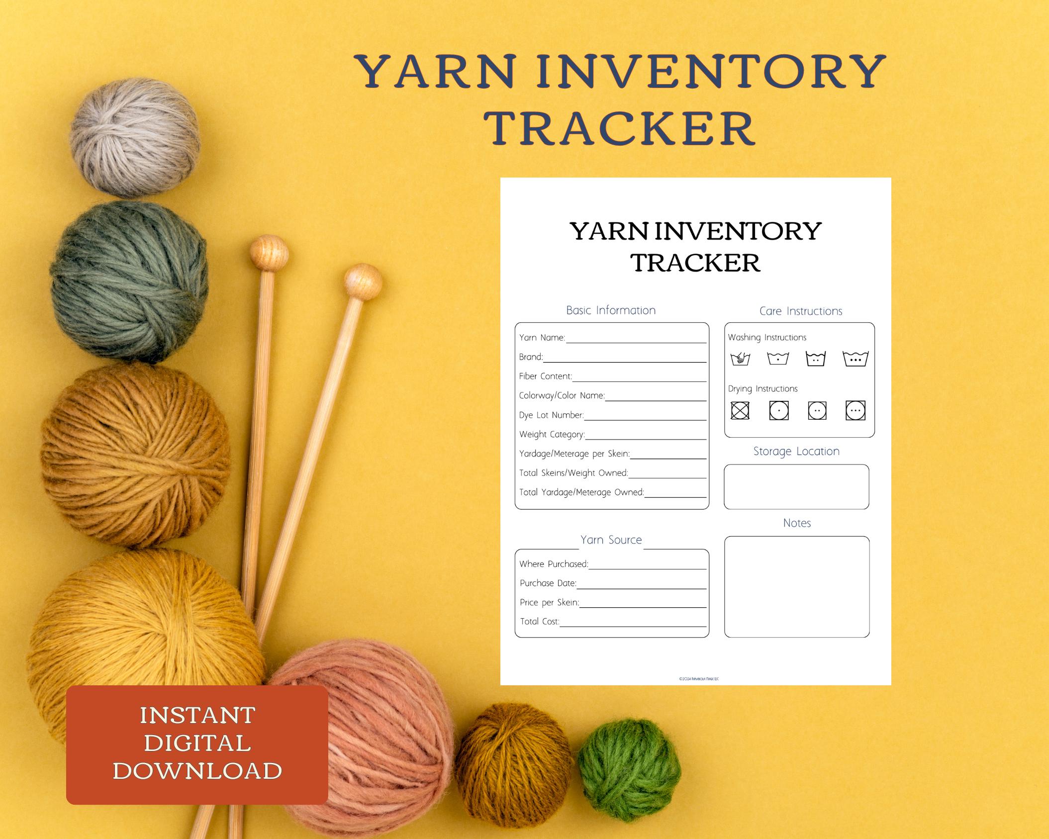 Yarn Inventory Tracker - Etsy