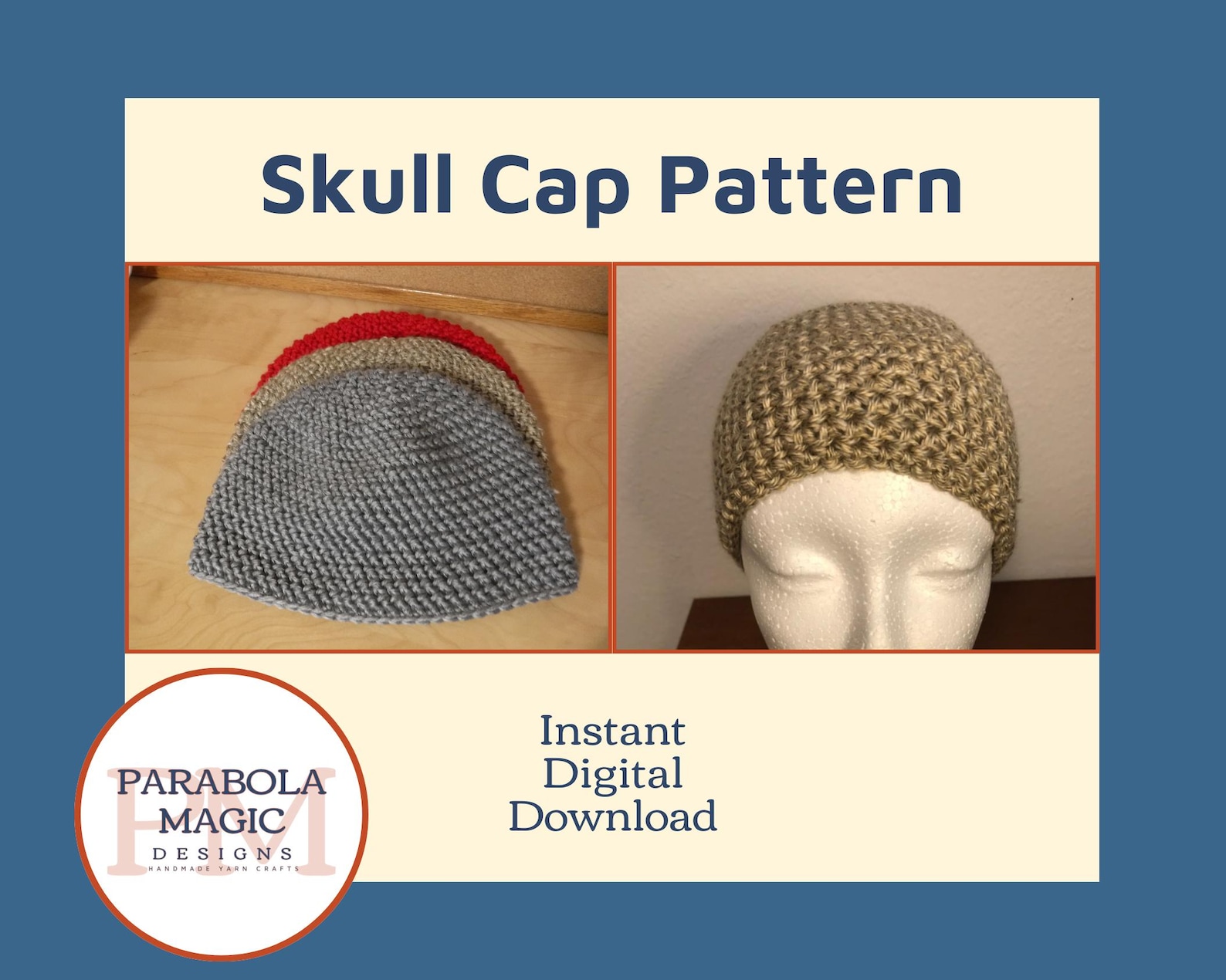 Skull Cap Crochet Pattern - Etsy Canada