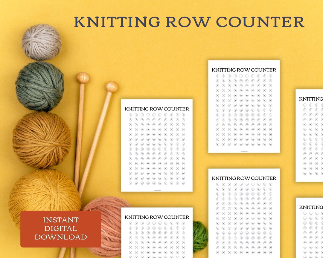 Knitting Row Counter - Etsy