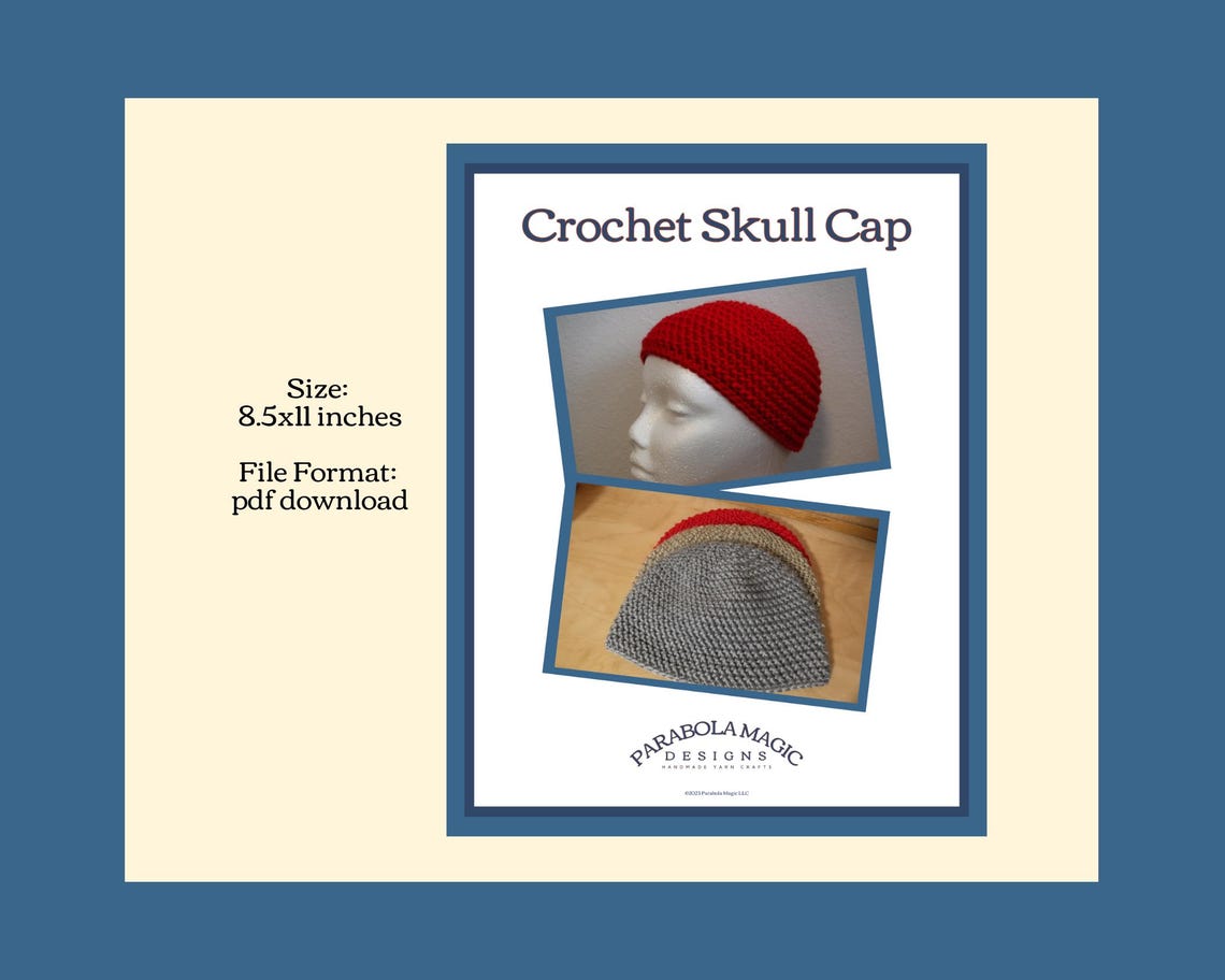 Skull Cap Crochet Pattern - Etsy Canada