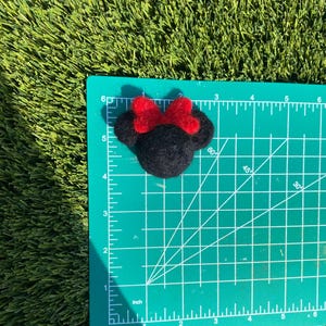 Handmade Needle Felted Mickey and Minnie Ornament - 2.5 Inch Plush - Etsy