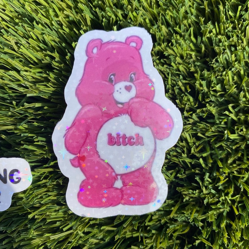 Swearbear Vinyl Sticker Bundle: Funny Curse Word Bear Stickers - Etsy