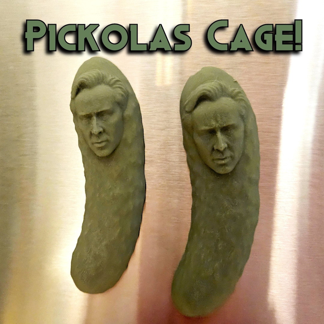Pickolas Cage Fridge Magnet - Funny Gift - Home Decor - Gag - Joke - Unique Decor - Quirky ...