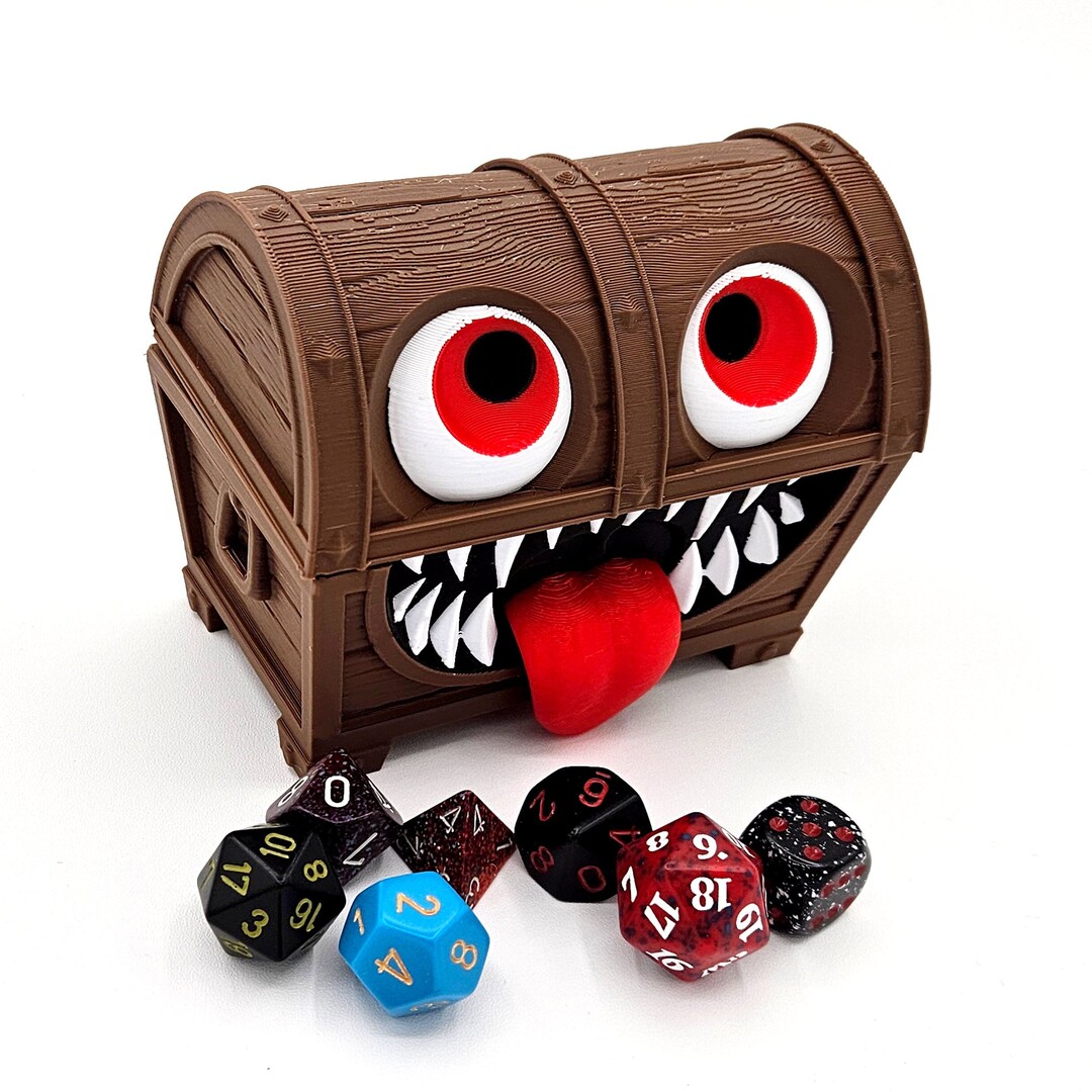 Cute Mimic Dice Vault From Fates End - Dnd - Pathfinder - TTRPG - D&D ...