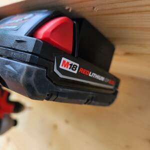 Milwaukee M18 Tool and Battery Hangers - Etsy