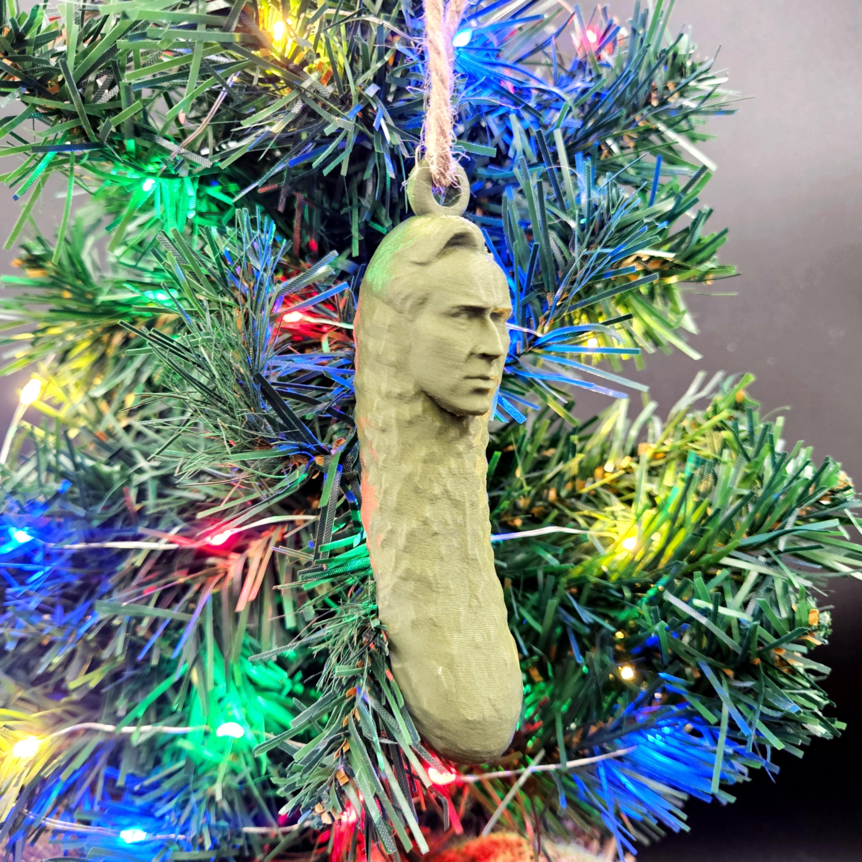 Pickolas Cage Christmas Ornament - 3D Printed Pickolas Cage - Hilarious ...