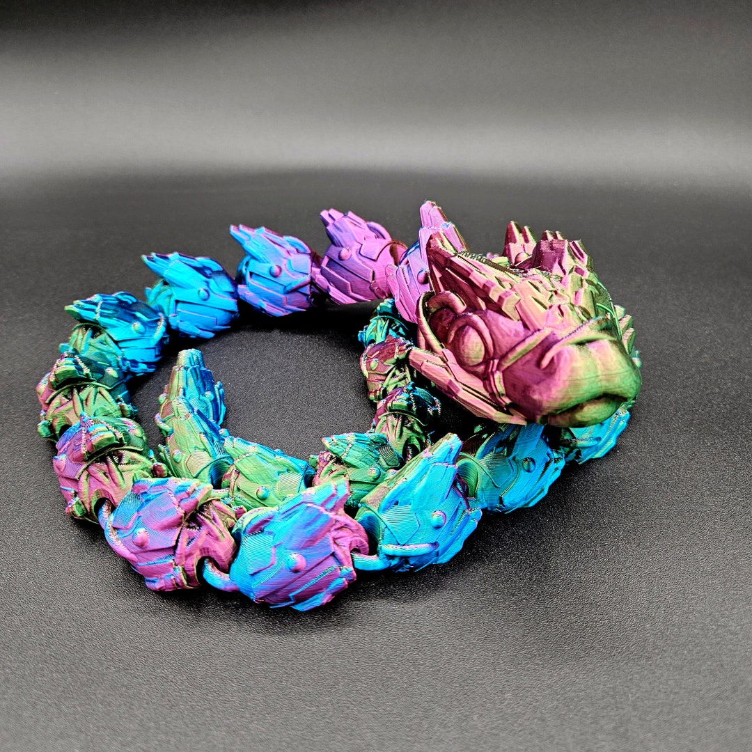 Articulated Cyborg Snake up to 32 Long Multiple Sizes Multi Color ...