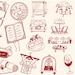 Hotel Line Art Clipart: Luxury Hospitality Travel Icons (SVG, PNG, JPG ...