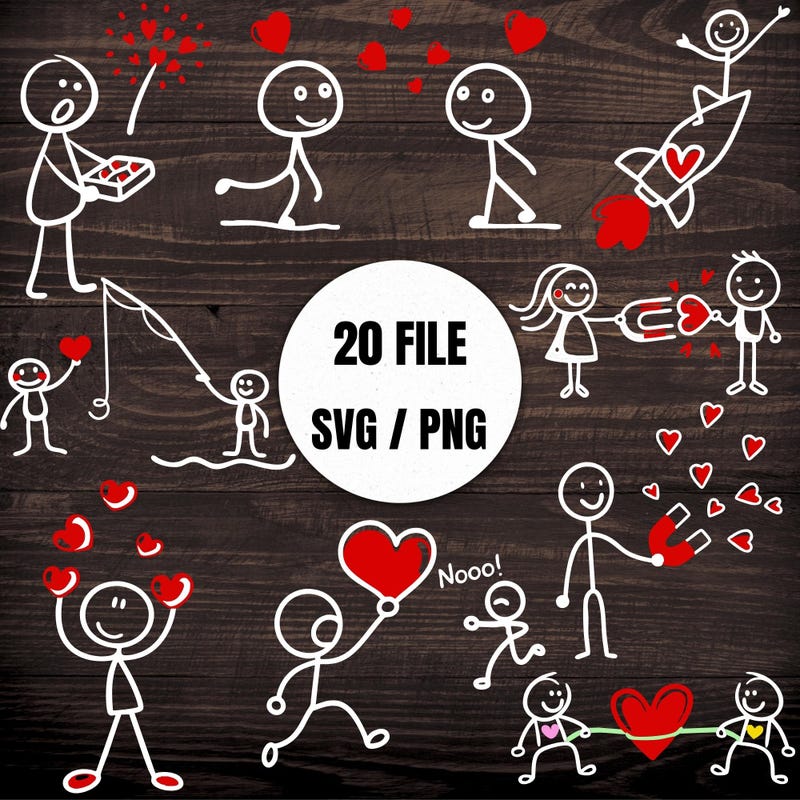 Stick Figure - Etsy UK