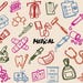 Hand Drawn Healthcare Doodle Svg , Doctor Nurse Pharmacy Graphics ...