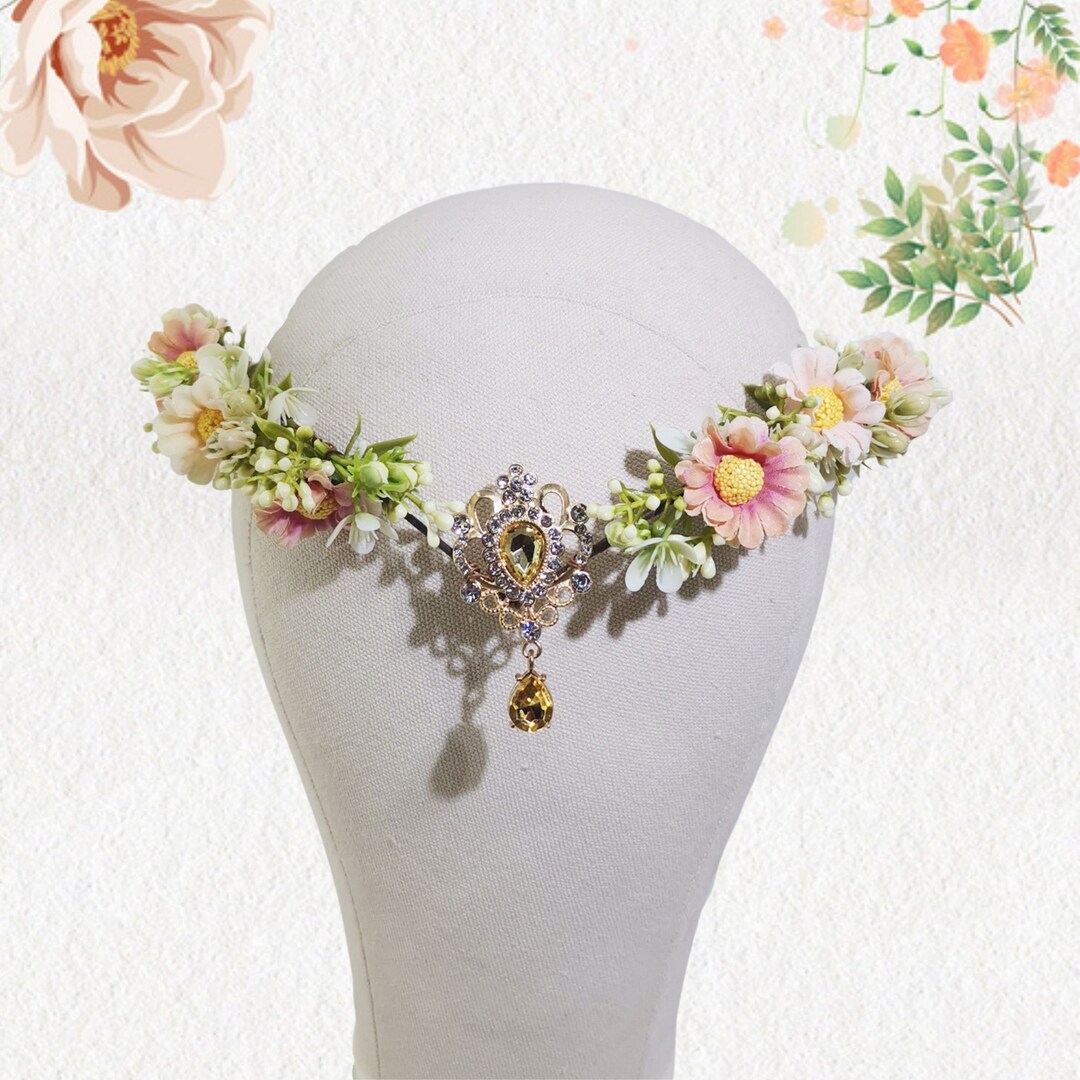 Handmade Daisy Tiara Bride Crown Boho Daisy Tiara Forest - Etsy