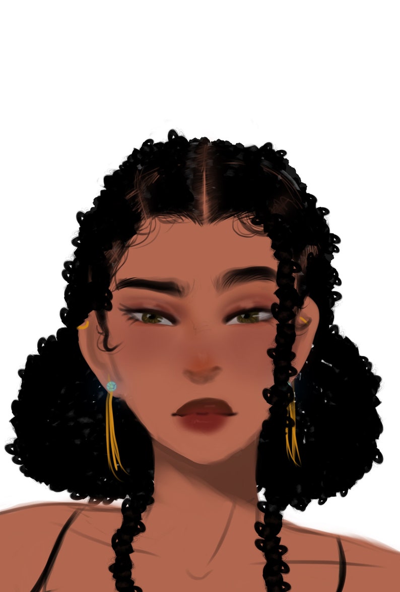 22 Braid Locs and Twist Brushes for Procreate L Natural - Etsy