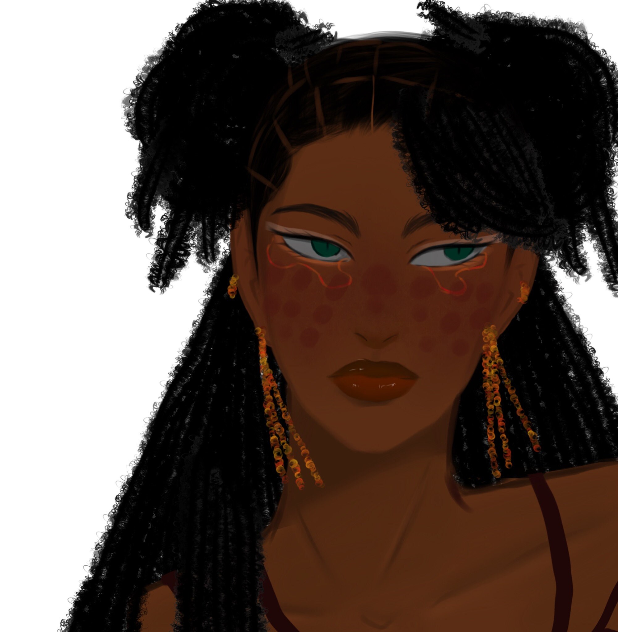 30 Braid Locs and Twist Brushes for Procreate L Natural Stamps for ...