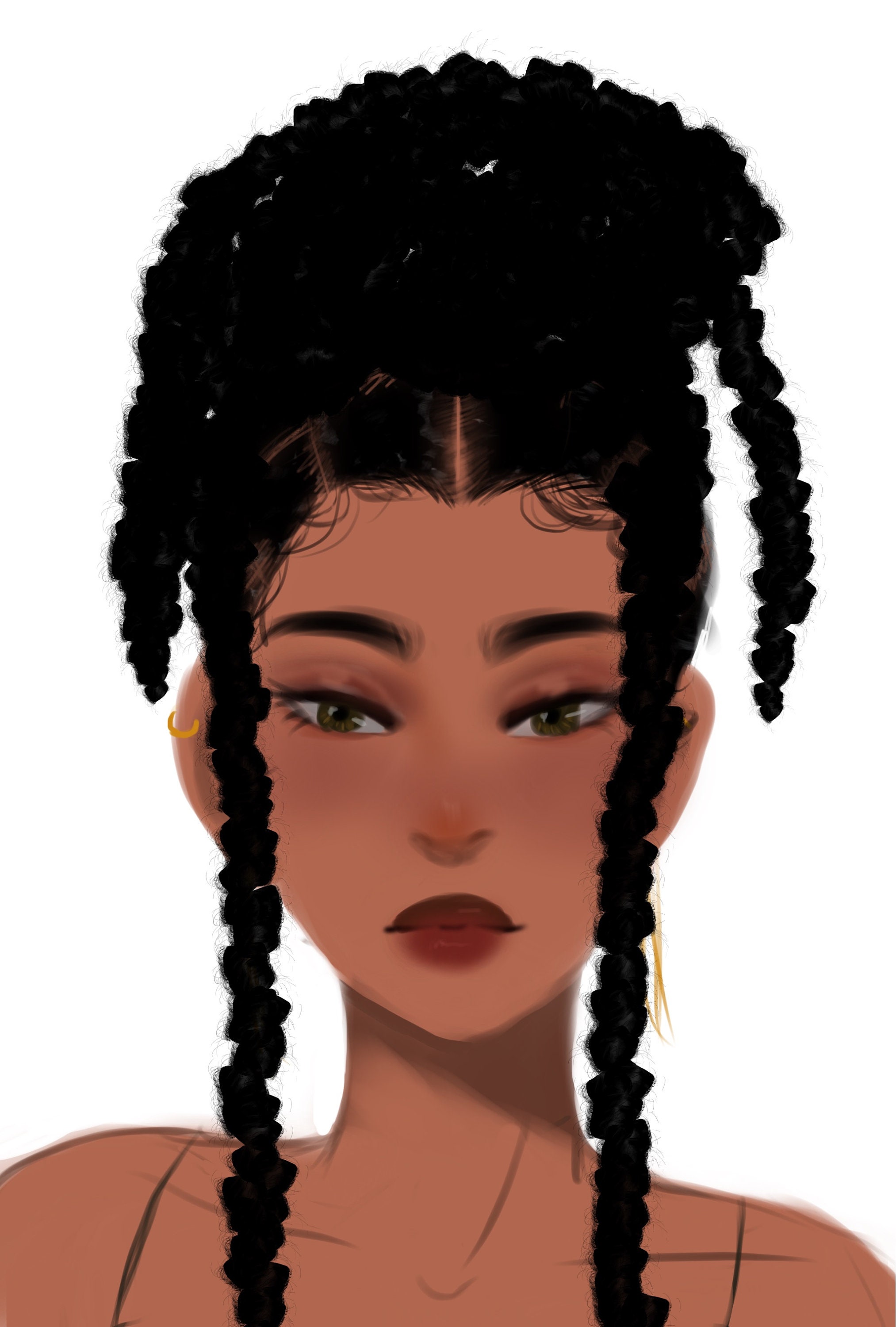 22 Braid Locs and Twist Brushes for Procreate L Natural - Etsy