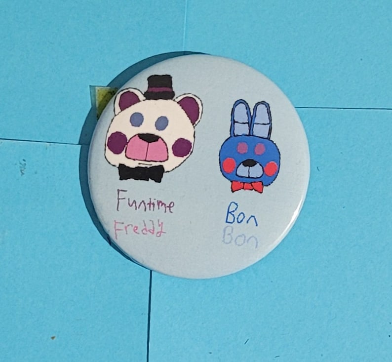 FNAF Funtime Freddy & Bon Bon Button Five Nights at Freddys | Etsy