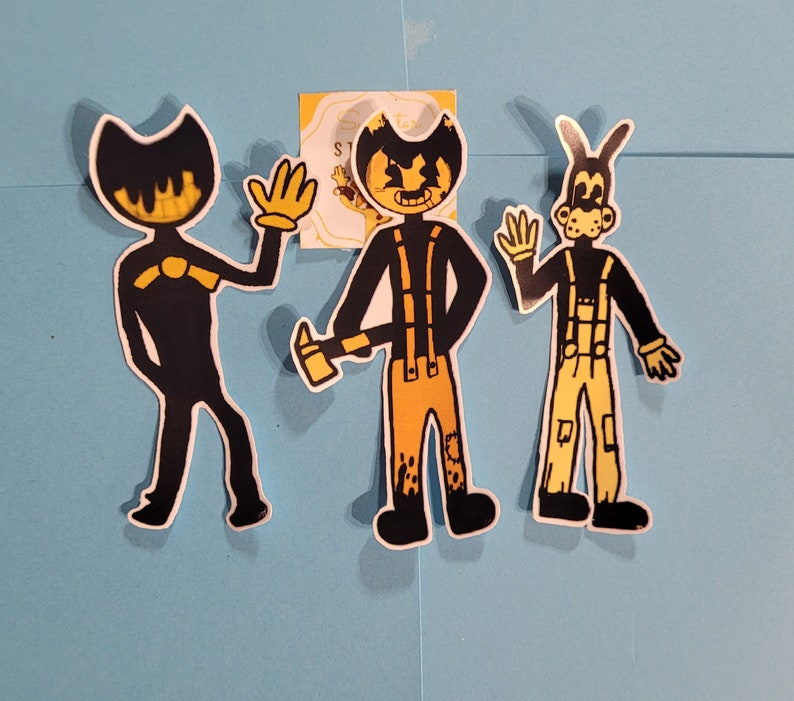 BATIM Sammy Lawrence Boris the Wolf and Ink Demon Stickers - Etsy