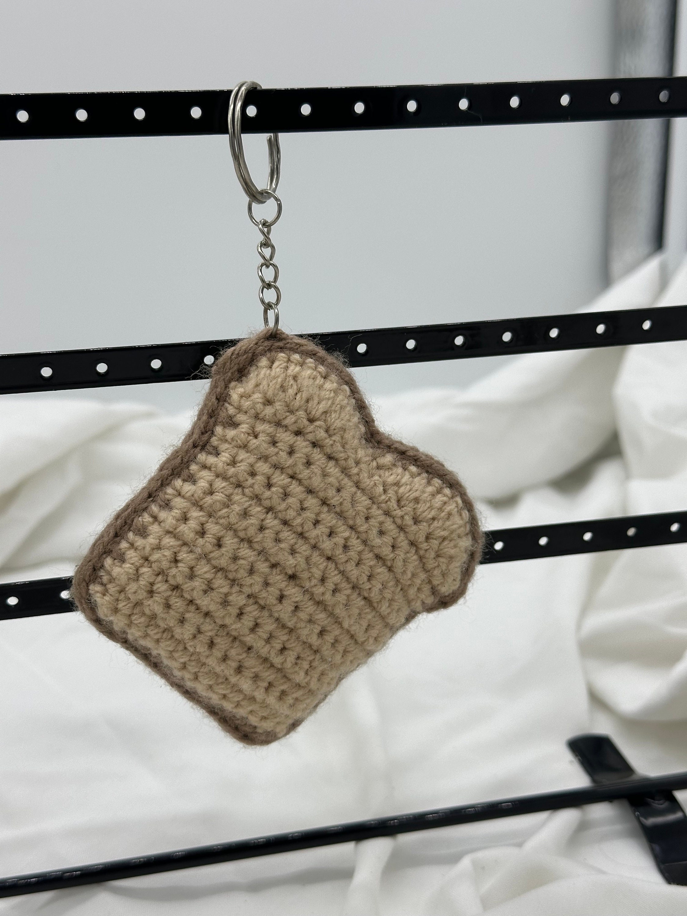 Crochet Avocado Toast Keychain Avocado Amigurumi Bag Charm Handmade ...