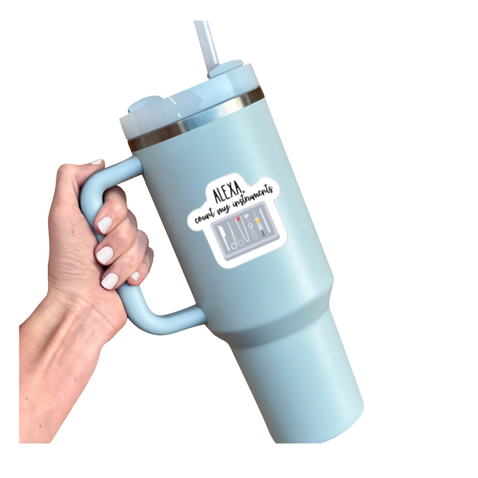 Funny Nurse Sticker, Alexa Count My Instruments, Funny or Nurse Sticker ...