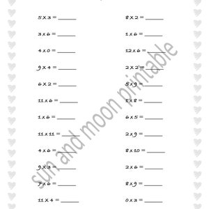 Multiplication Worksheet 20 Printable Pages, 480 Exercises, for ...