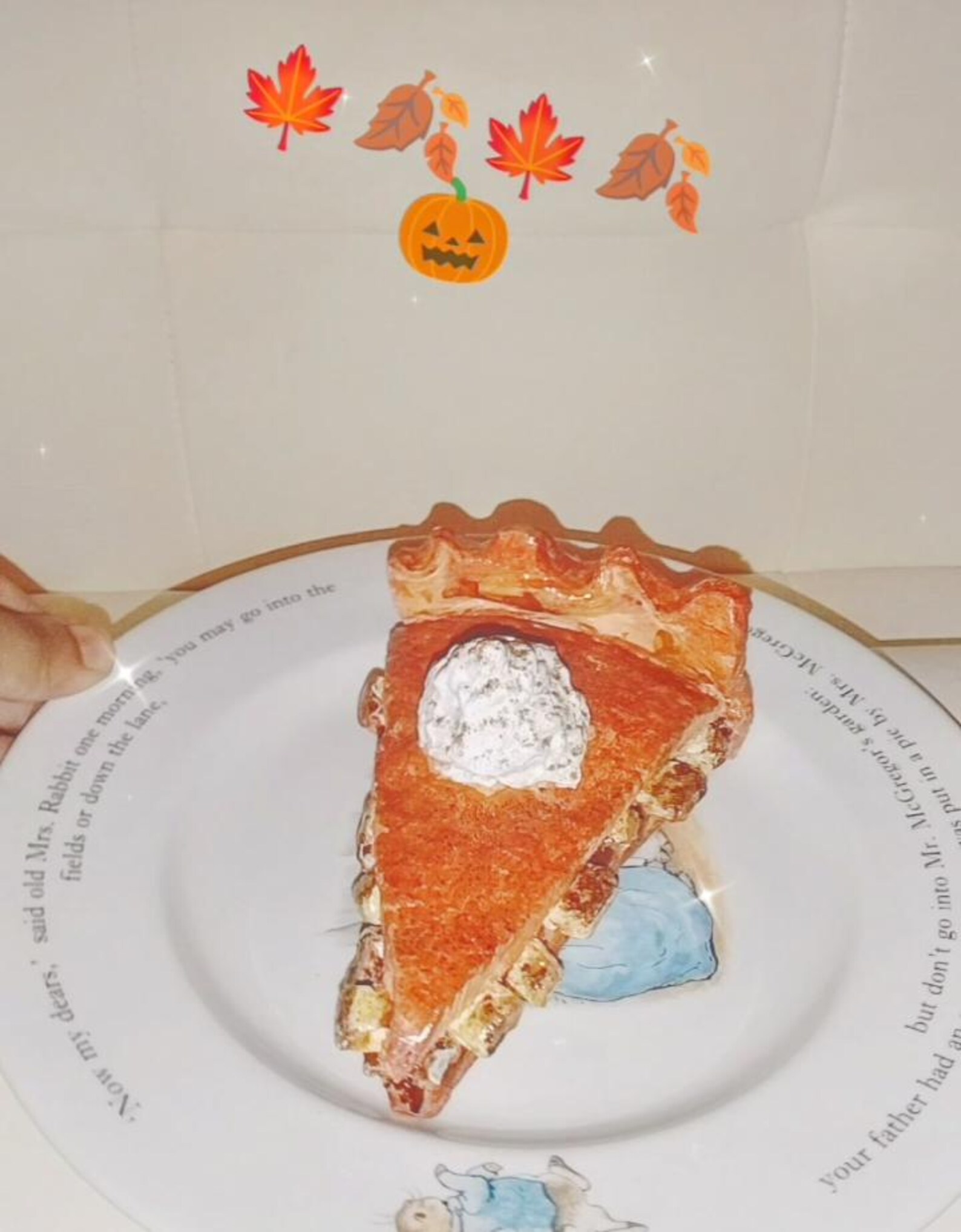 Faux Hot Apple Cinnamon Pie/ Fake Fall Pie Slice/ Fake Apple Pie Slice ...