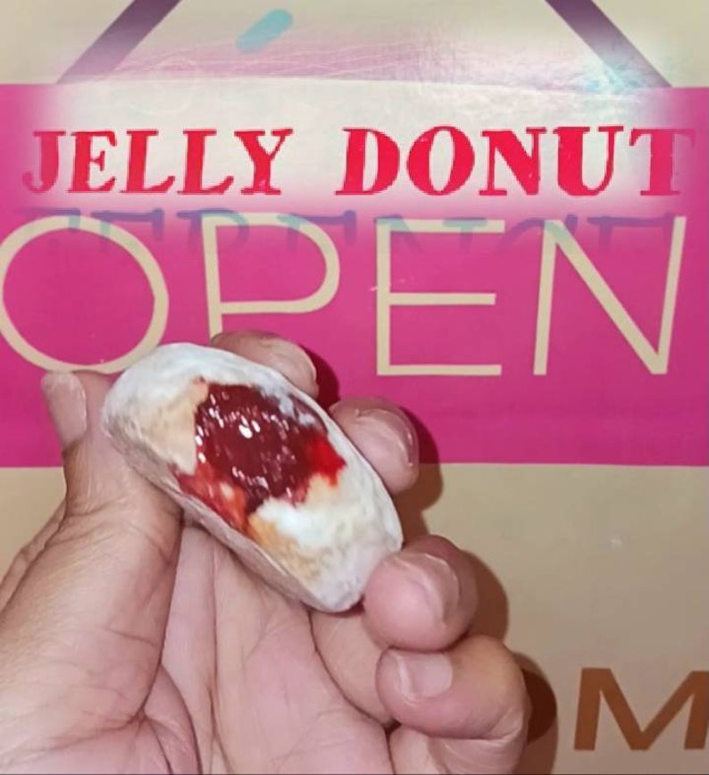 Faux Mini Jelly Donut Fake Mini Jelly Donut Faux Jelly Donut Etsy