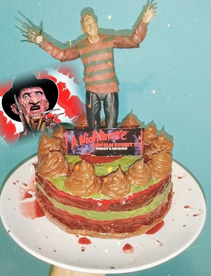 Faux Freddy Krueger Cake/ Fake Horror Cake/ Freddy Krueger/ Food Art ...