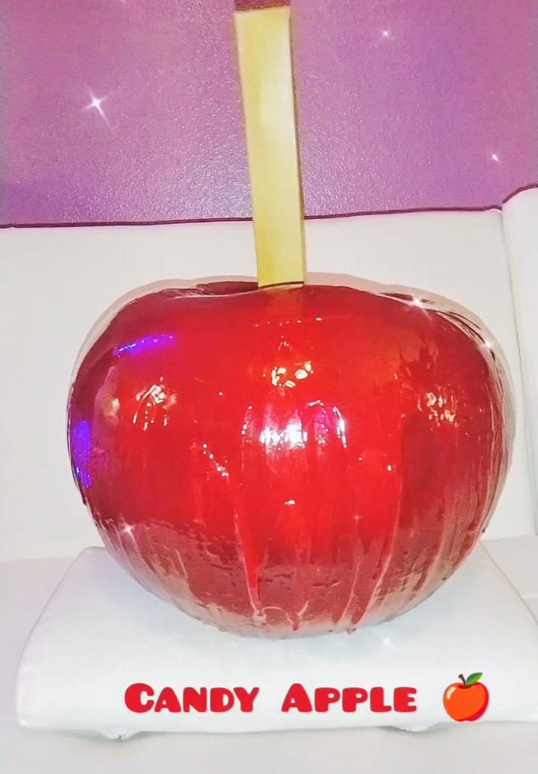 Giant Huge Faux Candy Apple/fake State Fair Candy Apple Prop/ Huge ...