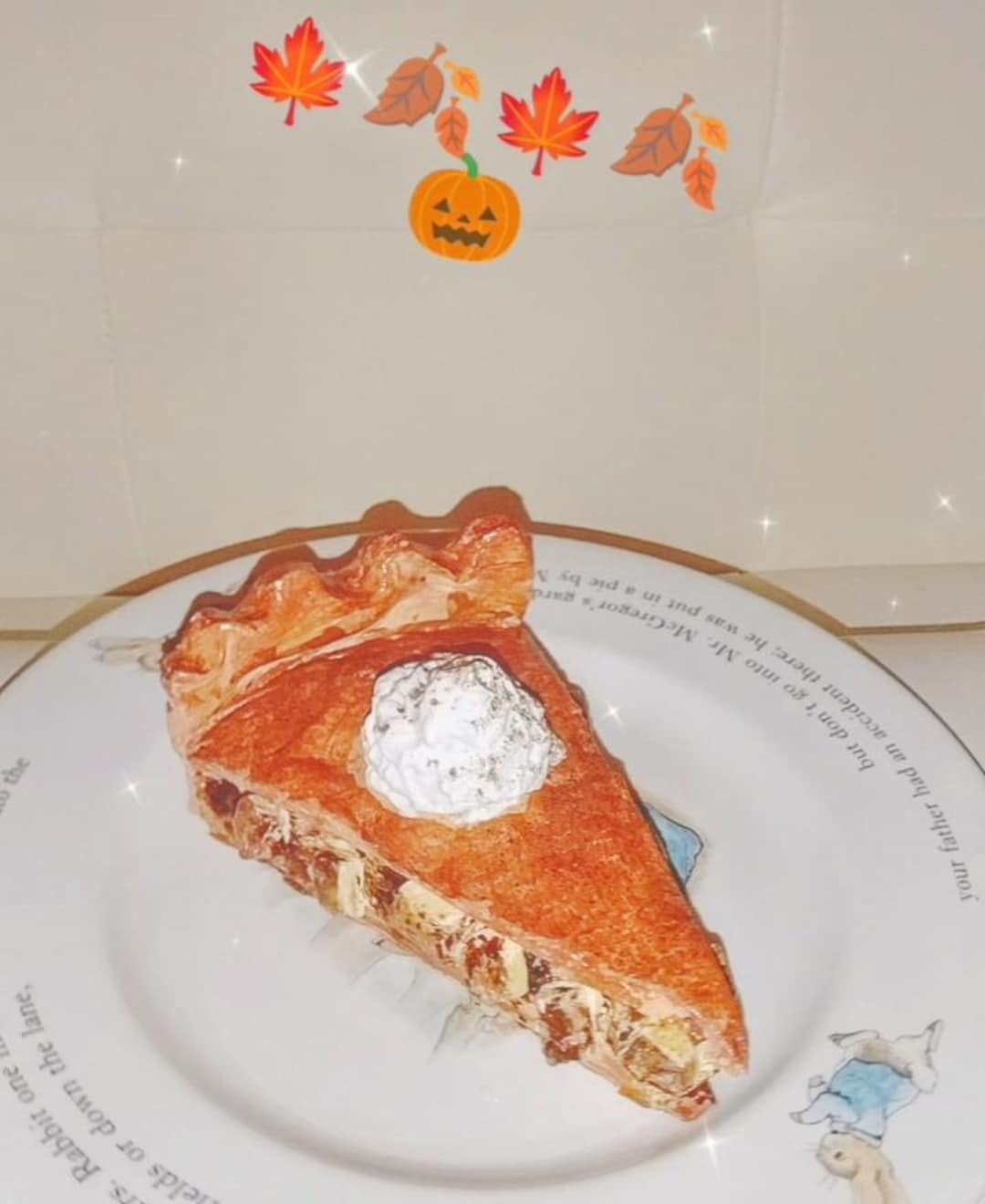 Faux Hot Apple Cinnamon Pie/ Fake Fall Pie Slice/ Fake Apple Pie Slice ...