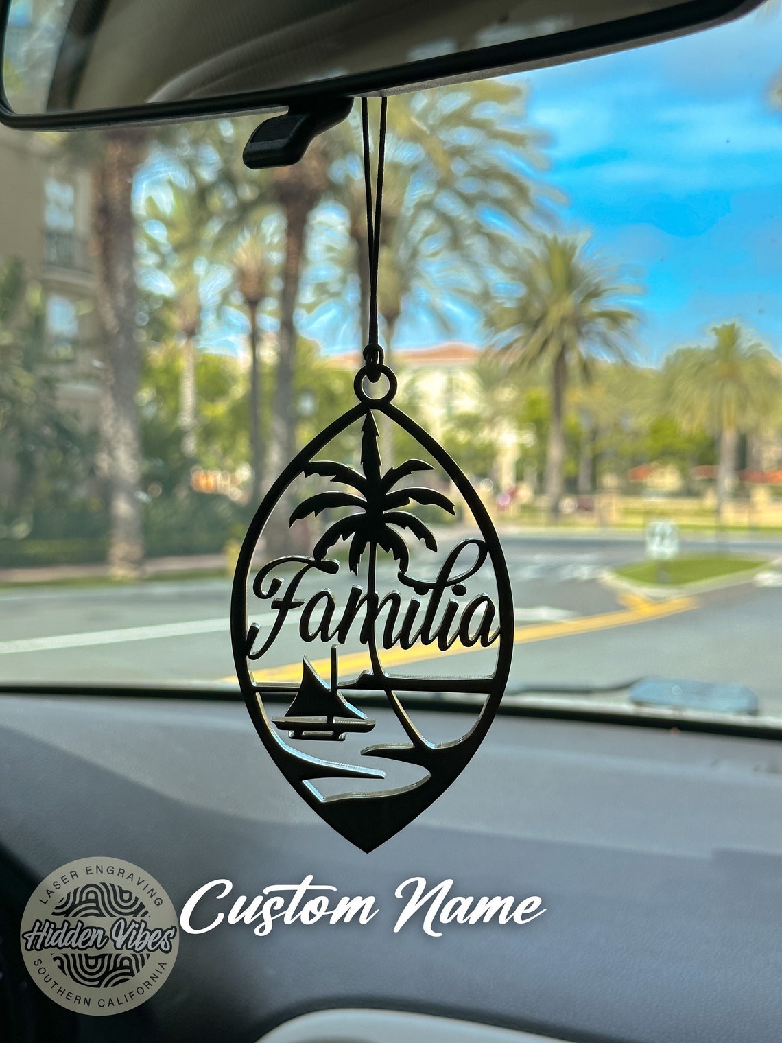 Guam Ornament | Custom Name Guam Seal Acrylic Car Charms | Personalized ...