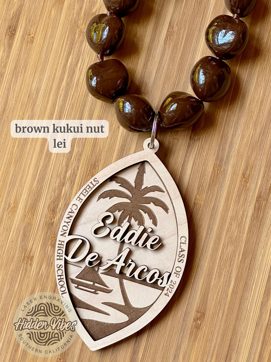 Custom Guam Seal Graduation Kukui Nut Lei Class of 2024 Guam Lei ...