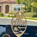 Walnut Wood Guam Ornament | Guam Wood Car Charm | Guam Rear View Decor ...