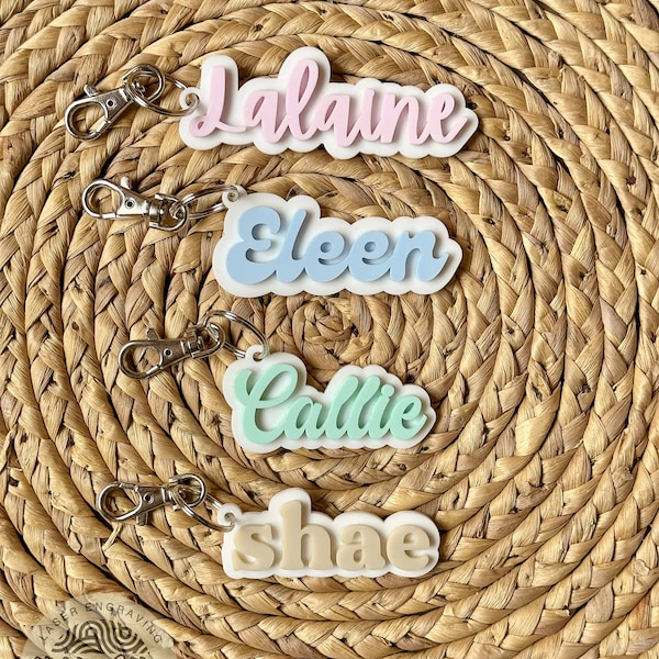 Name Keychain - Etsy