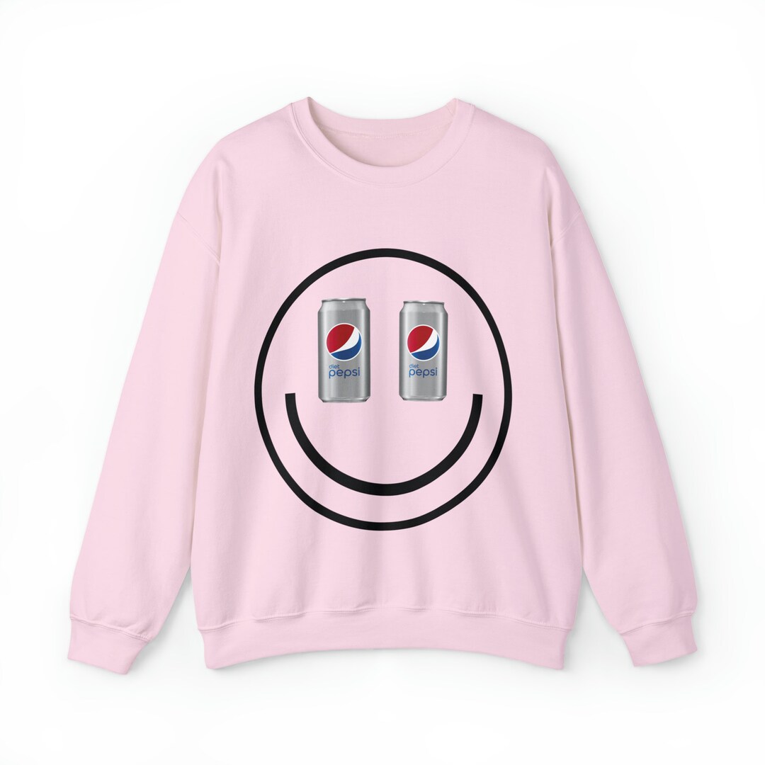 Smiley Face Diet Pepsi Lover Oversized Crewneck - Etsy