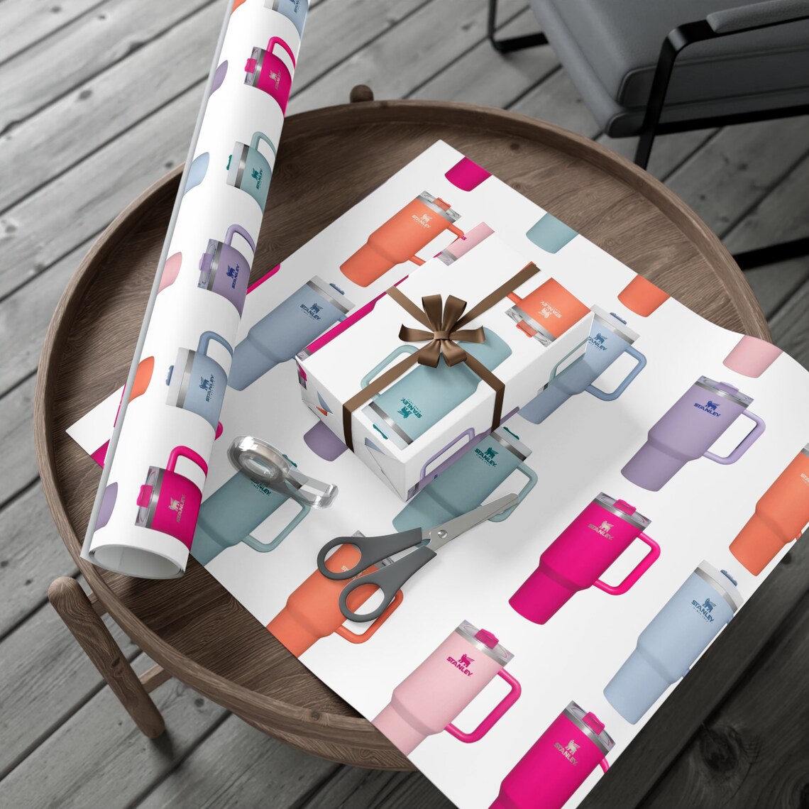 Stanley Cup Preppy Wrapping Paper - Etsy
