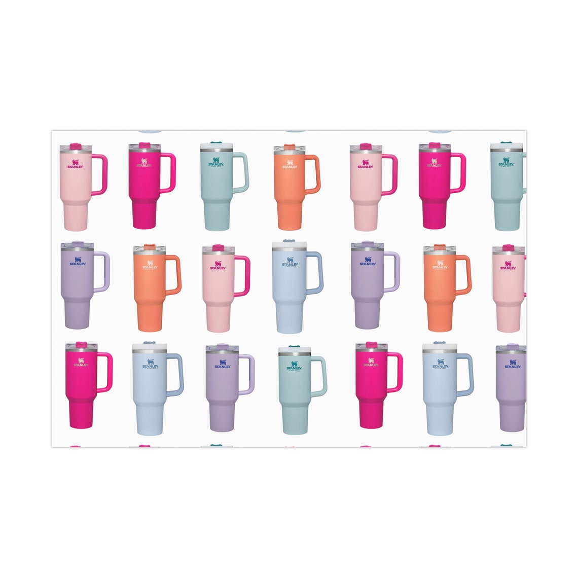 Stanley Cup Preppy Wrapping Paper - Etsy