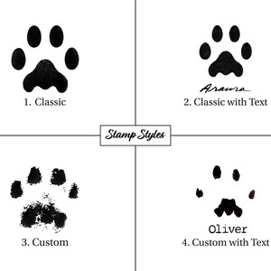 Classic Paw Print Stamp - Customizable and Eco-friendly - Etsy