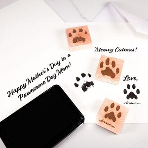 Classic Paw Print Stamp - Customizable and Eco-friendly - Etsy