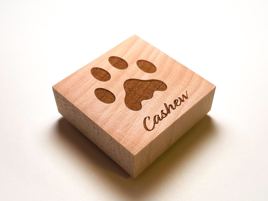 Classic Paw Print Stamp - Customizable and Eco-friendly - Etsy