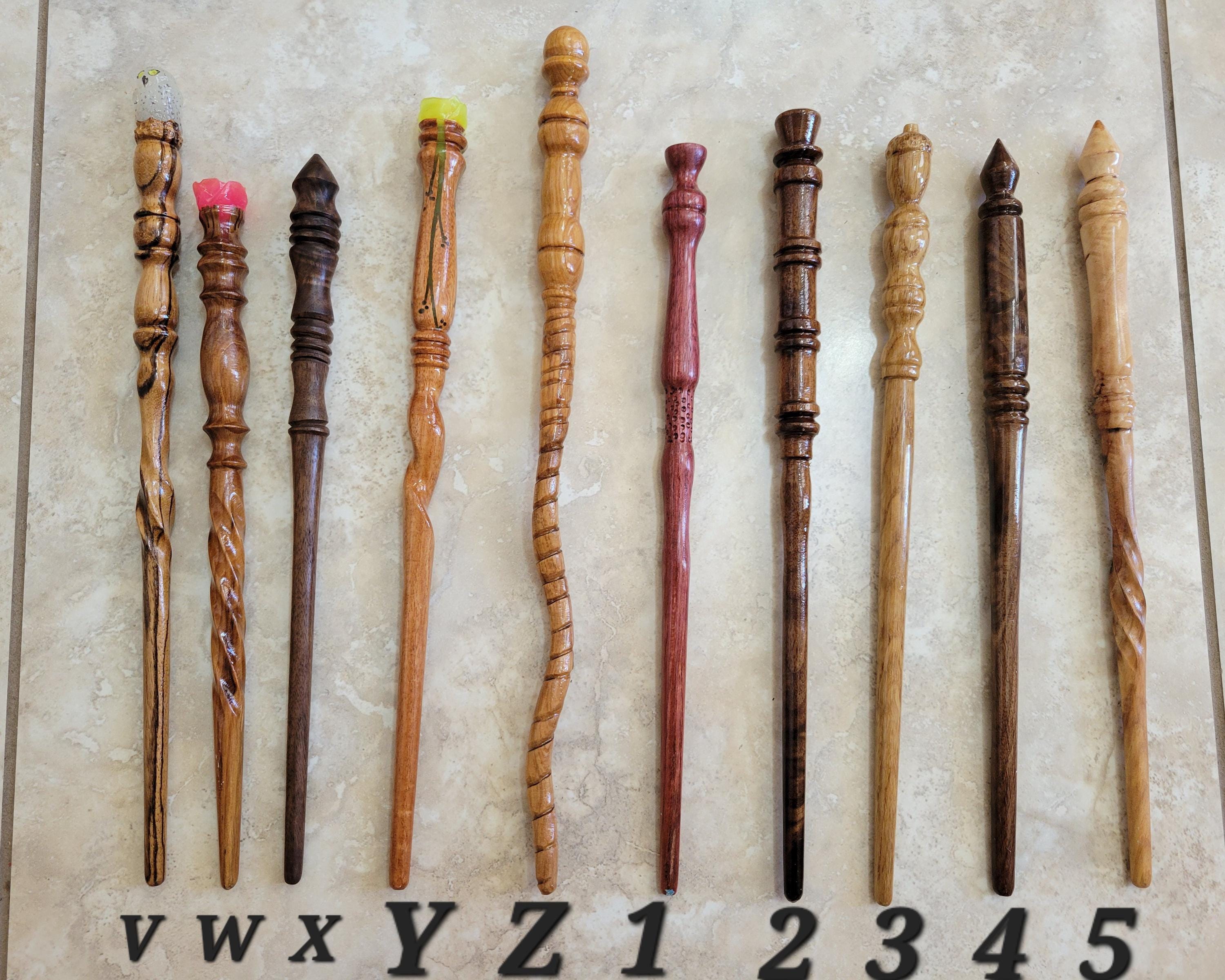 Handmade Hardwood Wizard or Witch Wand: Unique Wand for Wizarding Fans ...