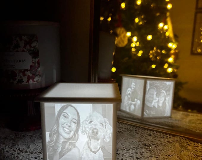 Square Color Lithophane Box - Etsy