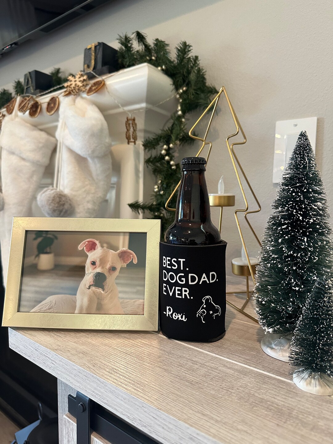 Best Dog Dad Ever Can Cooler // Dog Dad // Boxer Dog // Gifts for Men ...