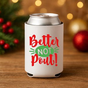 Custom Holiday Can Cooler / Stocking Stuffer / Party Favor / Funny ...