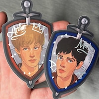 Chibi Arthur and Pouty Merlin BBC Merlin - Etsy