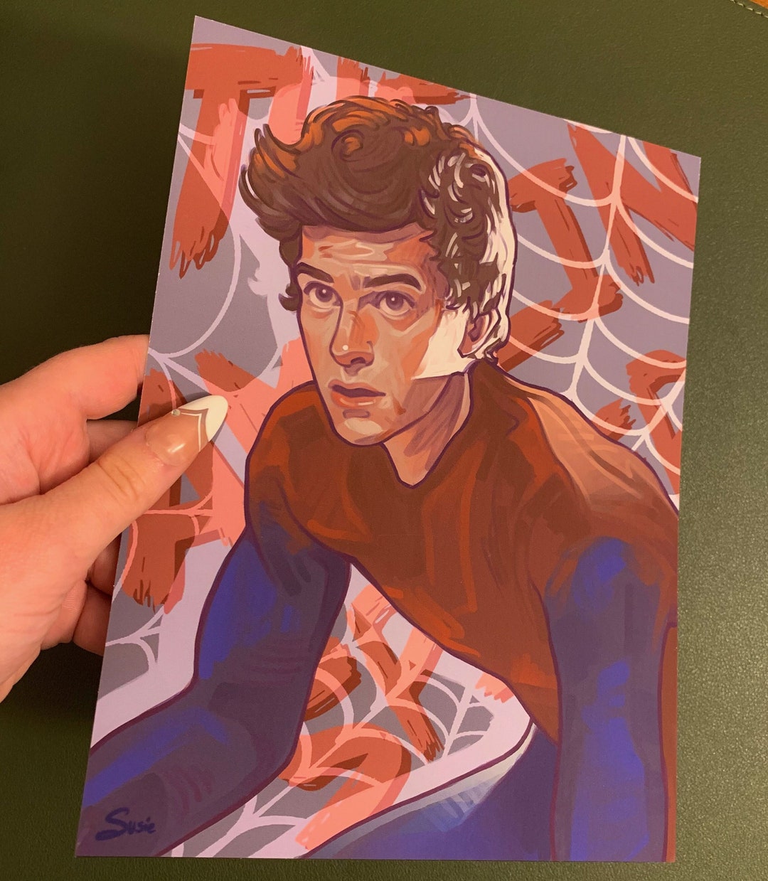 Andrew Garfield Spiderman Portrait - Matte Poster Print - Etsy