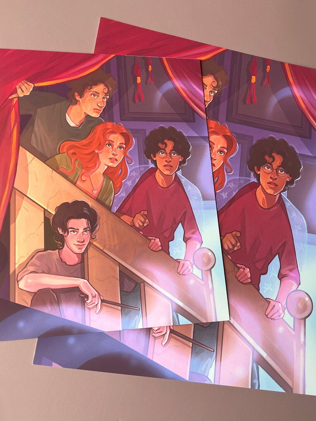 Marauders Era Matte Art Print: James Potter, Remus Lupin, Sirius Black ...