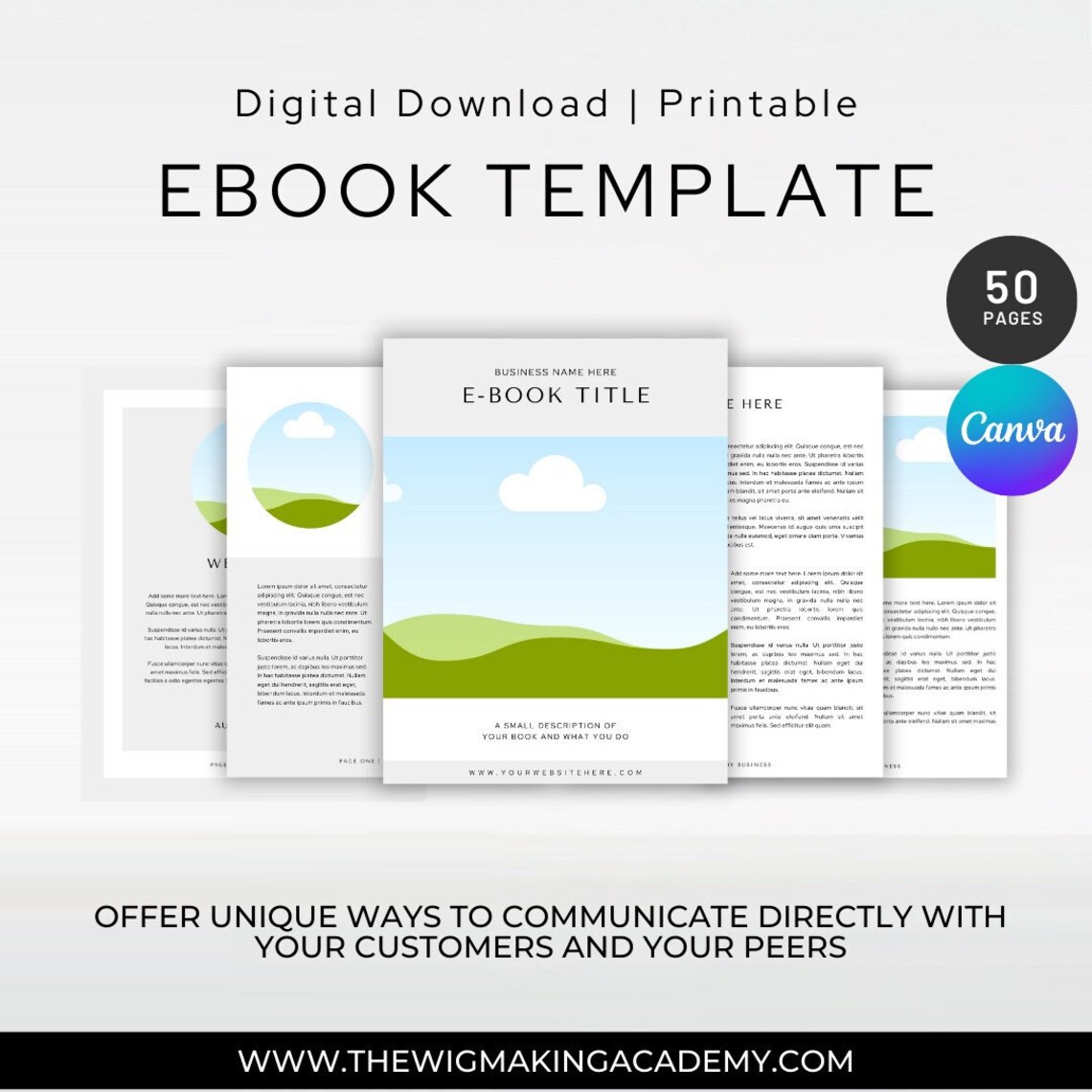 Ebook Template Canva Fill, Save, Print Beginner Friendly Editable - Etsy