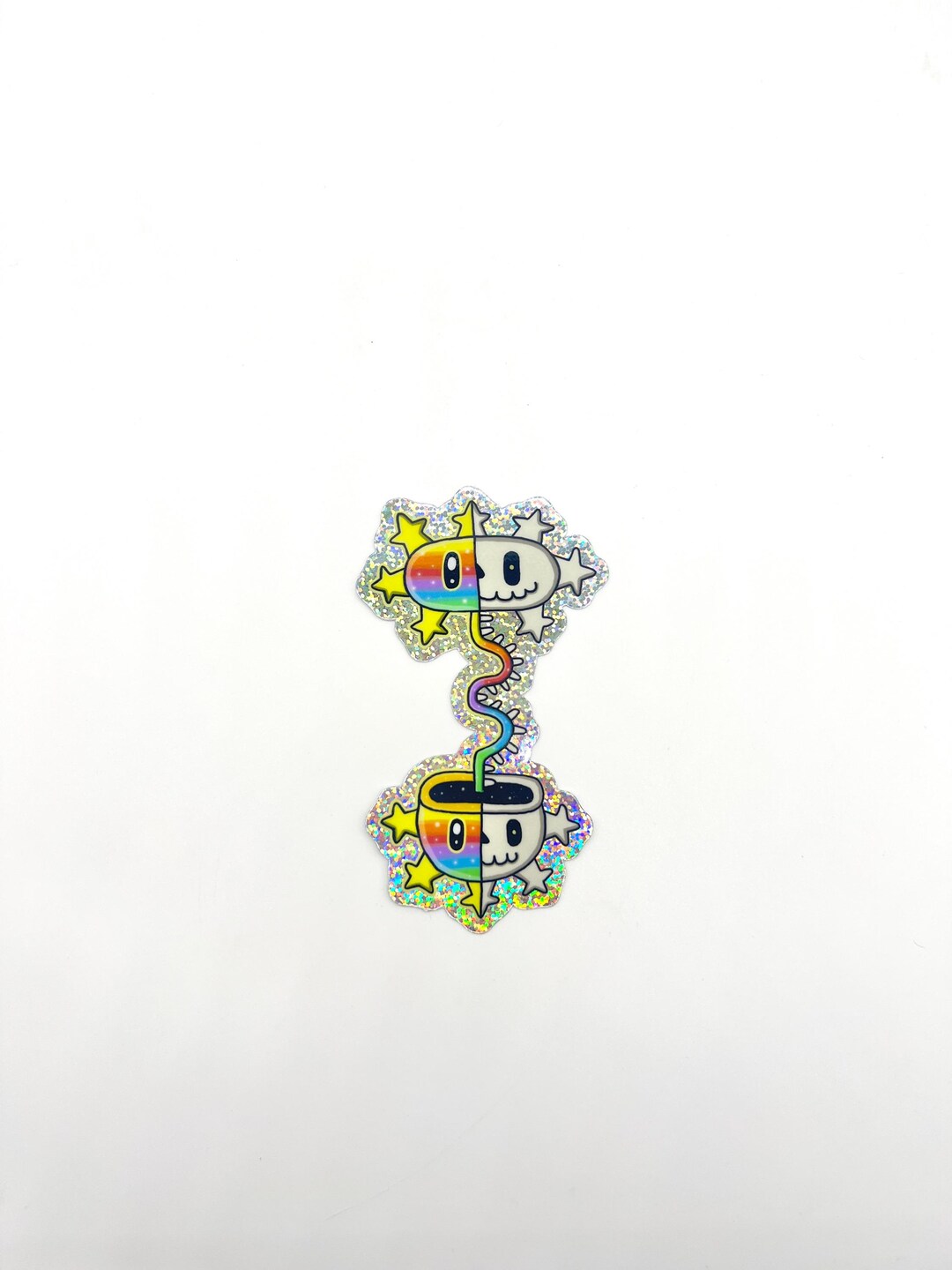 Split Rainbow Star Flower Spirit Sticker - Etsy